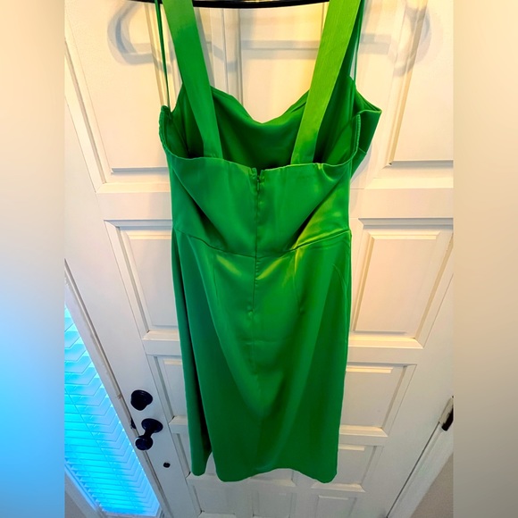 Blue Rain | Dresses | Blue Rain Satin Midi Dress With Slit | Poshmark